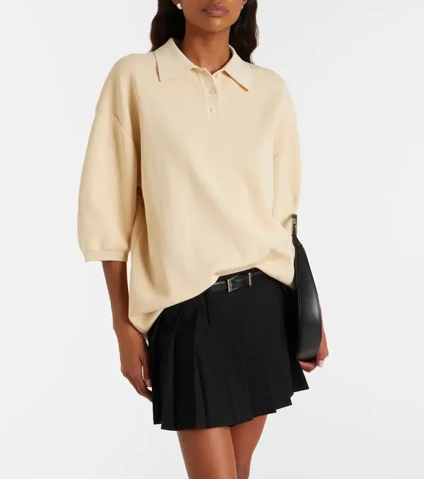 THE FRANKIE SHOP Polo Sweater - Beige