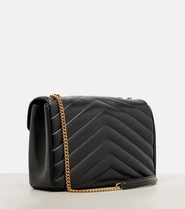 Saint Laurent Loulou Large Leather Shoulder Bag - Black