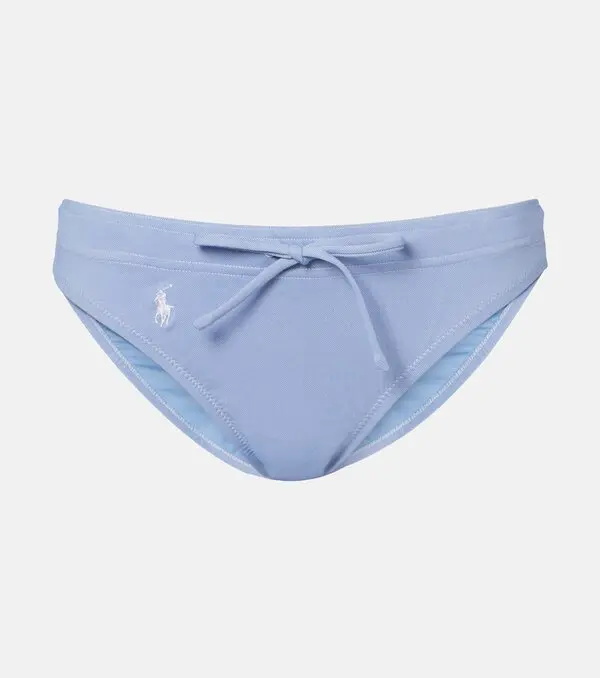 Polo Ralph Lauren Embroidered Bikini Bottoms - Blue