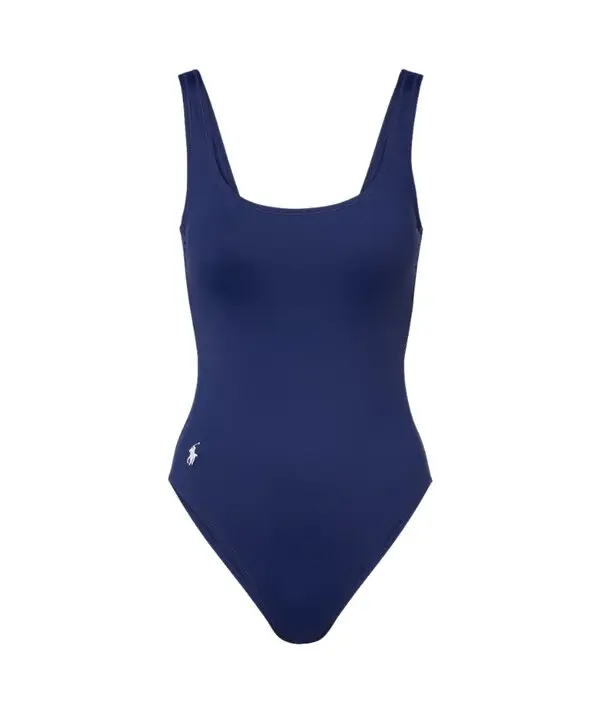 Polo Ralph Lauren Embroidered One-piece Swimsuit - Blue