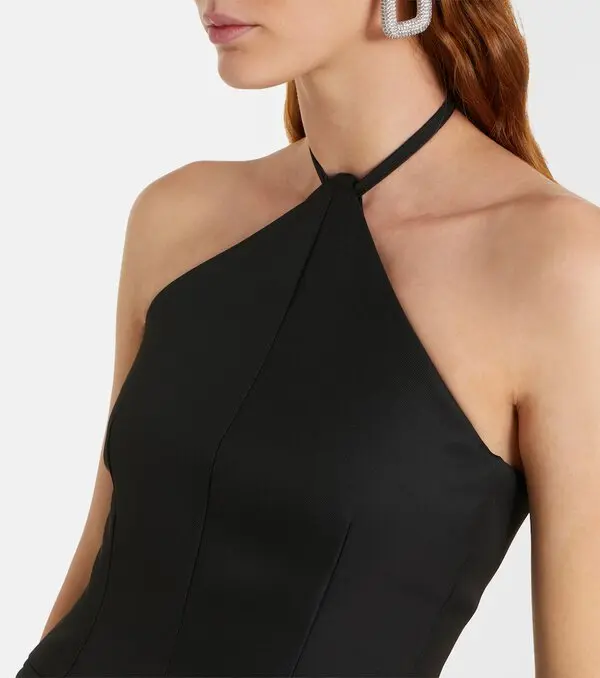 Sportmax Pinne Silk-trimmed Maxi Dress - Black