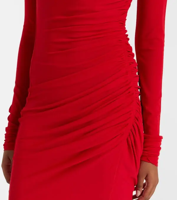 Rick Owens Lilies Svita Jersey Ruched Minidress
