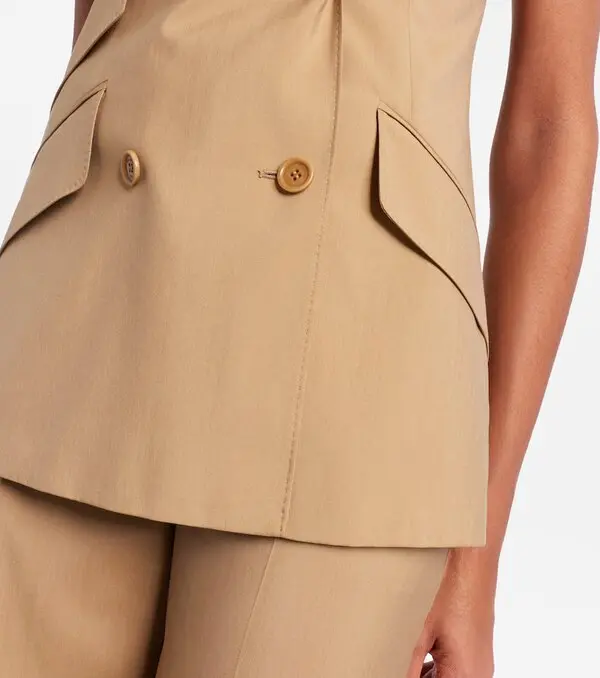 Max Mara Nuraghe Halterneck Vest - Beige