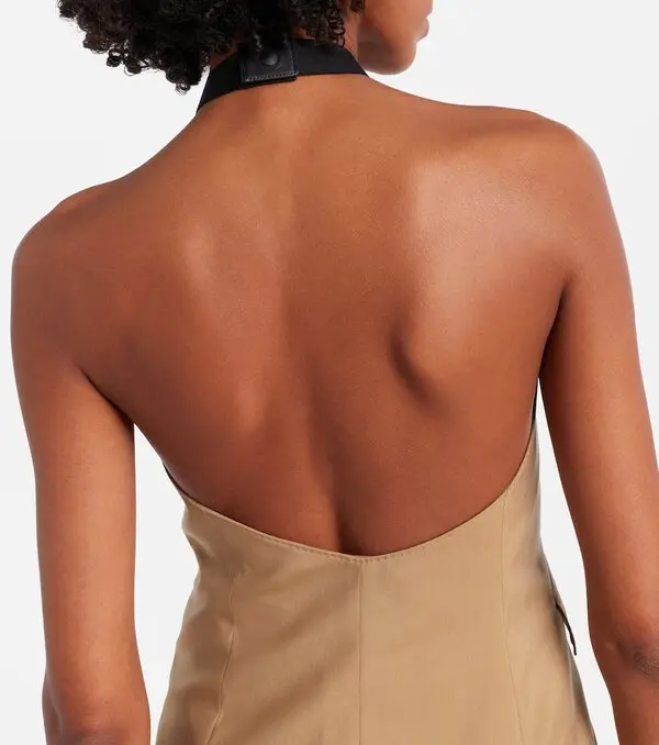 Max Mara Nuraghe Halterneck Vest - Beige