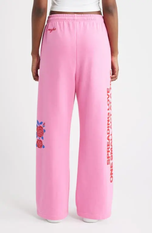 THE MAYFAIR GROUP Be Kind Wide Leg Sweatpants