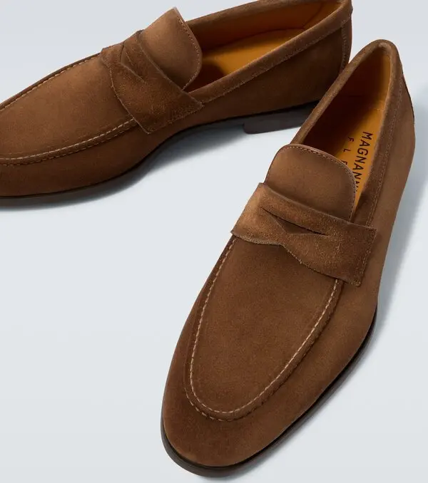 Magnanni Diezma Ii Suede Penny Loafers - Brown