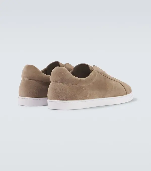 Magnanni Suede Slip-on Sneakers - Beige