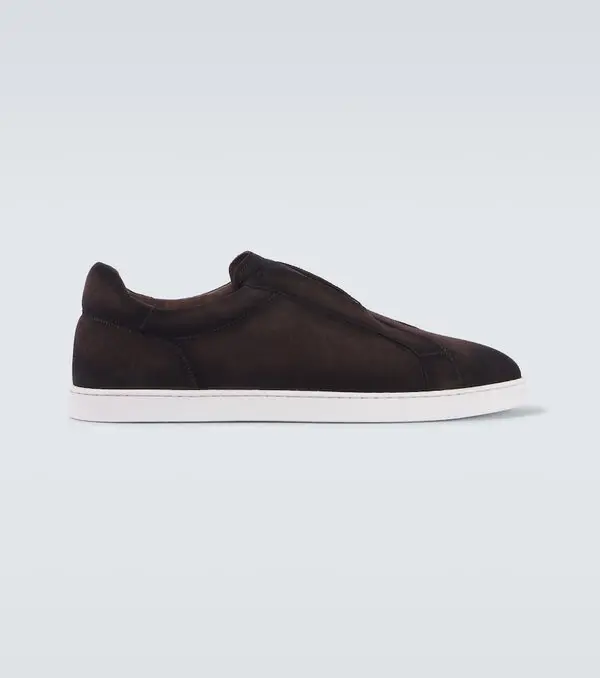 Magnanni Open Suede Sneakers - Brown