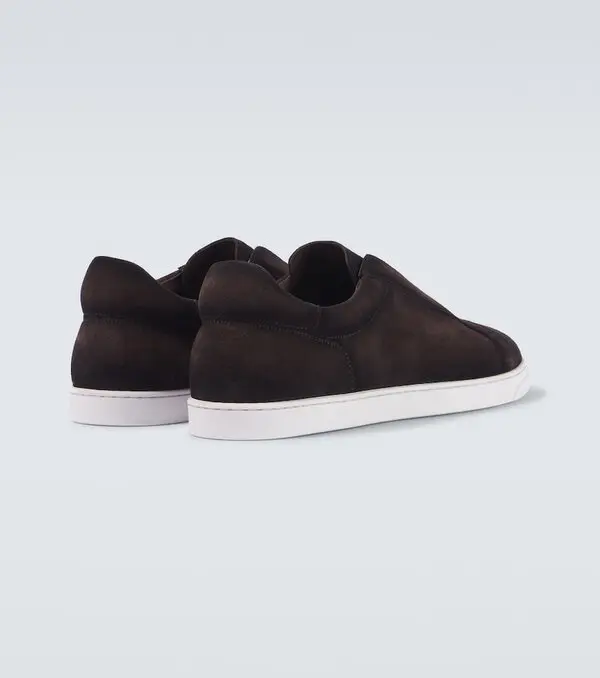 Magnanni Open Suede Sneakers - Brown