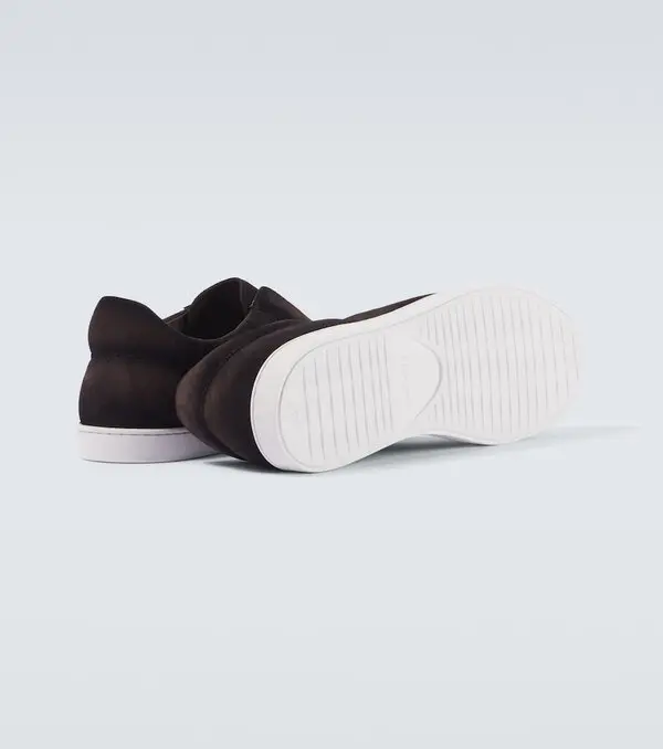 Magnanni Open Suede Sneakers - Brown