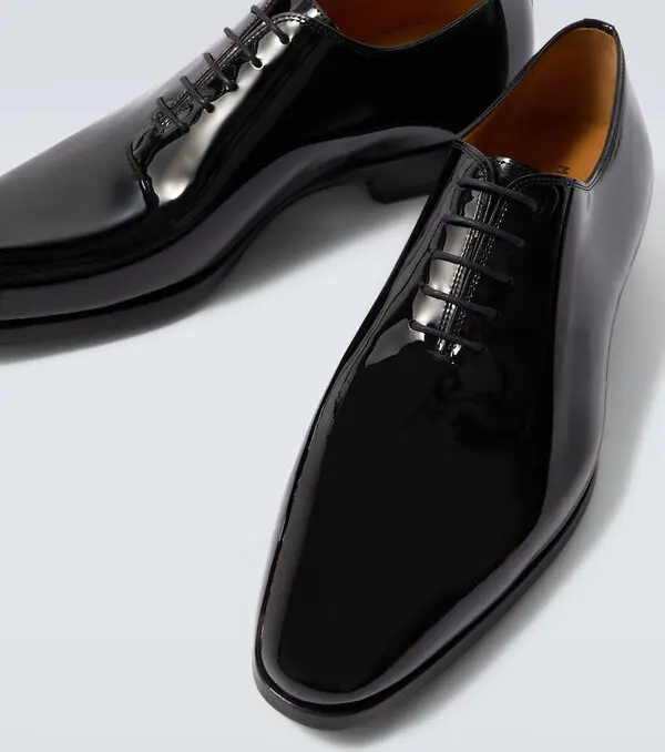 Magnanni Fleur Patent Leather Oxford Shoes
