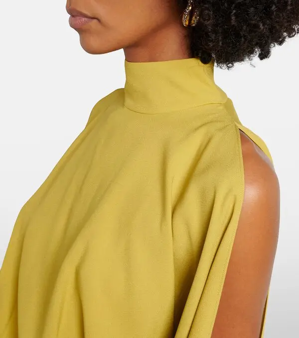 TALLER MARMO Bacall" Draped Crepe Gown - Green