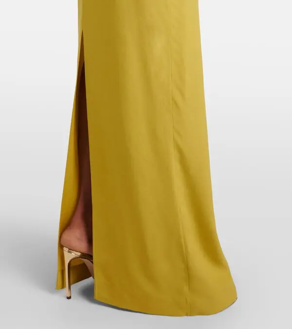 TALLER MARMO Bacall" Draped Crepe Gown - Green