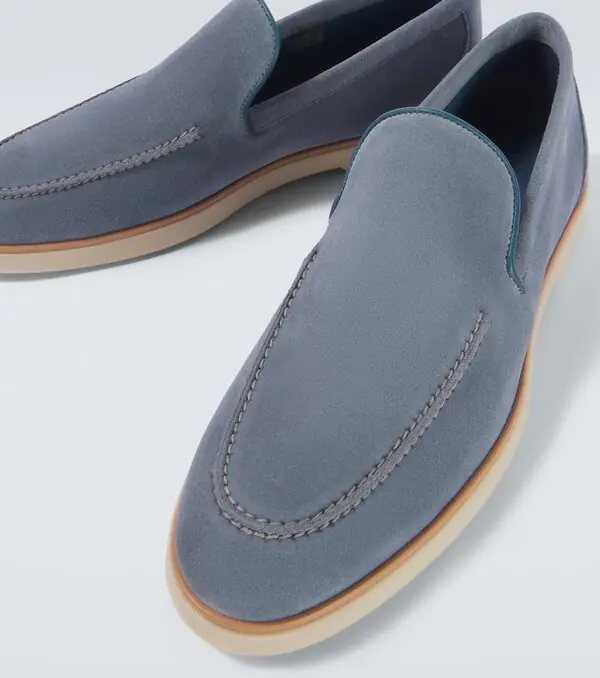 Magnanni Calpe Suede Loafers - Blue
