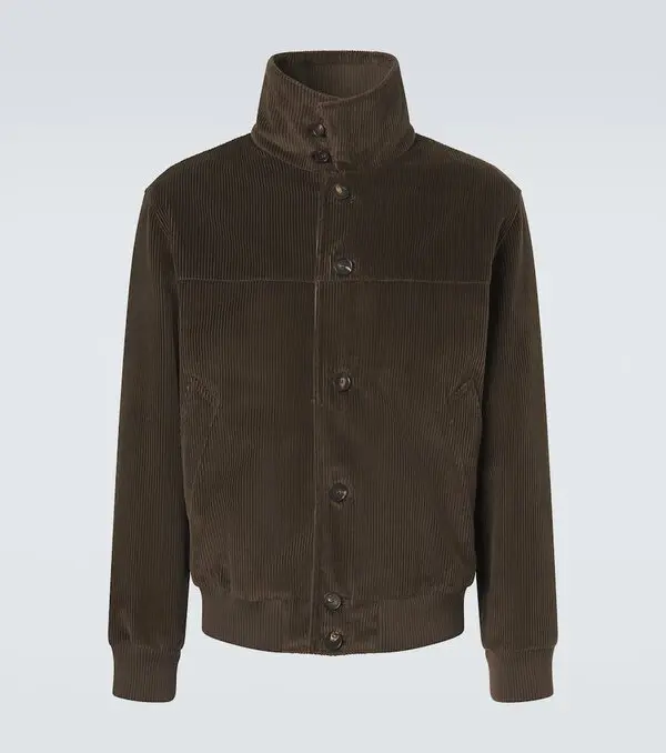 Loro Piana Merremma Cotton Corduroy Bomber Jacket