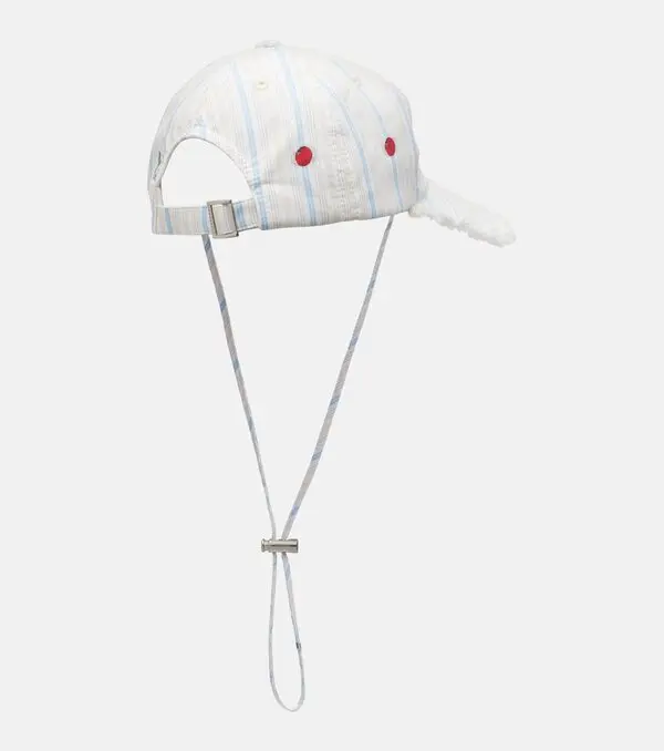 Jacquemus Artichaut Striped Baseball Cap - White
