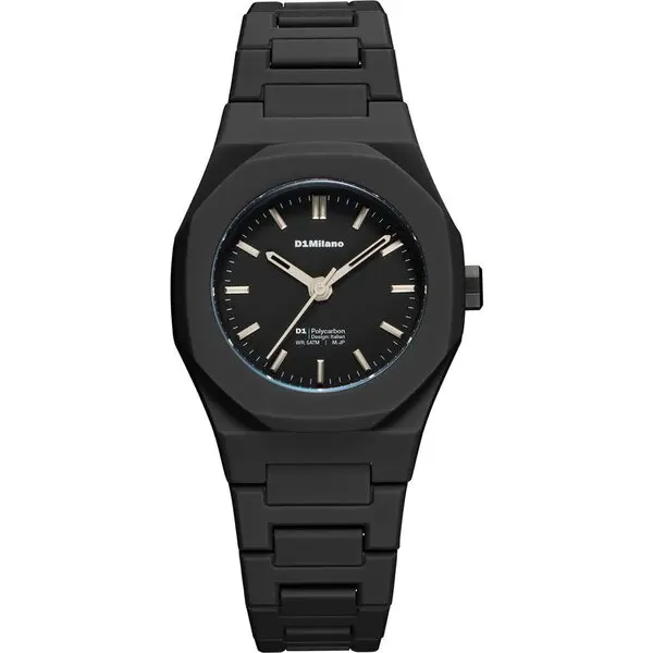 D1 MILANO Pulse Polycarbon Bracelet Watch - Black