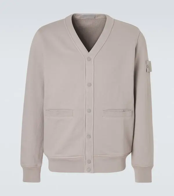 Stone Island Cotton Cardigan - Beige