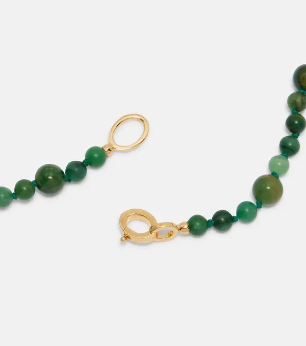 TOTEME Infinity Beaded Necklace - Green