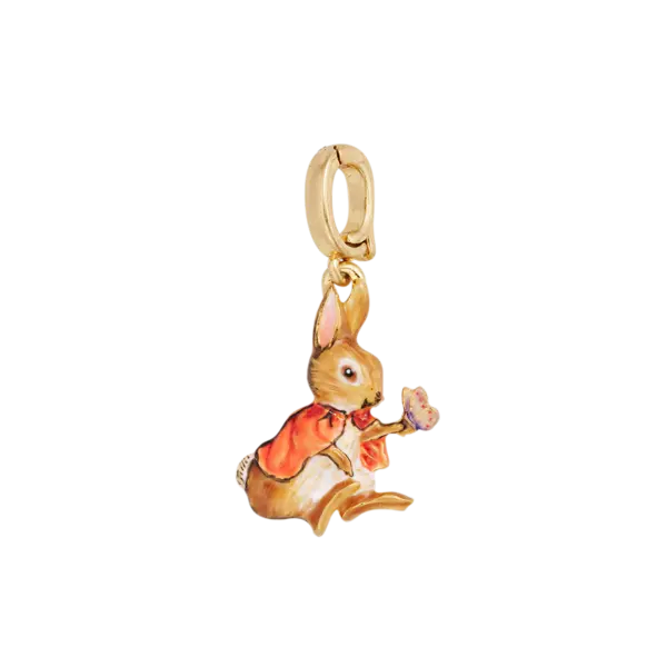 FABLE ENGLAND X Peter Rabbit Flopsy With Butterfly Charm - Gold