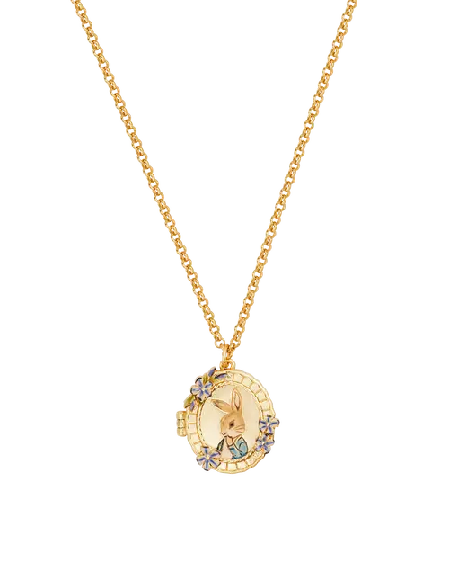FABLE ENGLAND X Peter Rabbit Cameo Locket Necklace - Gold