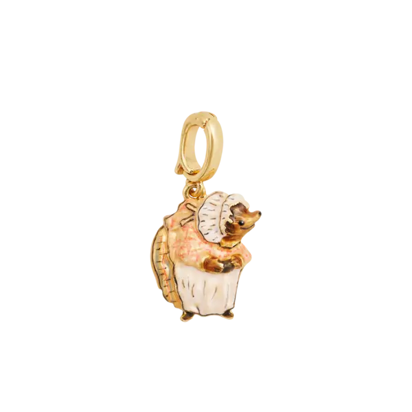FABLE ENGLAND X Peter Rabbit Mrs Tiggy-winkle Charm - Gold