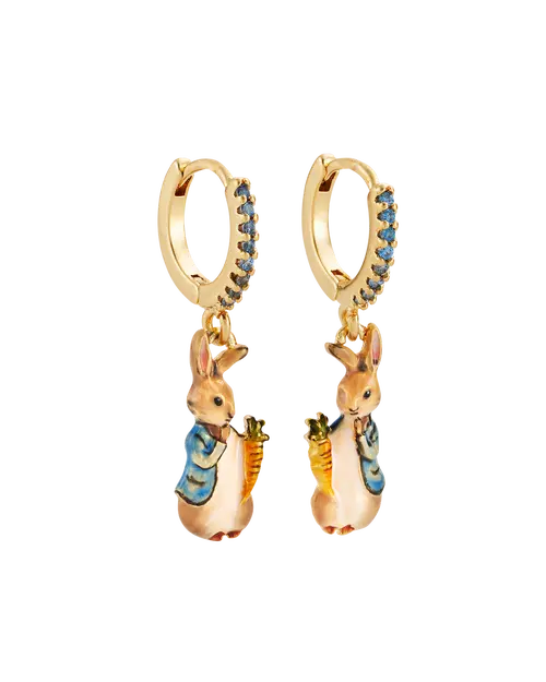 FABLE ENGLAND X Peter Rabbit Charm Huggie Earrings