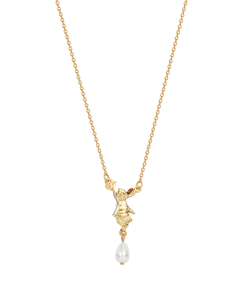 FABLE ENGLAND X Peter Rabbit Butterfly Pearl Drop Necklace