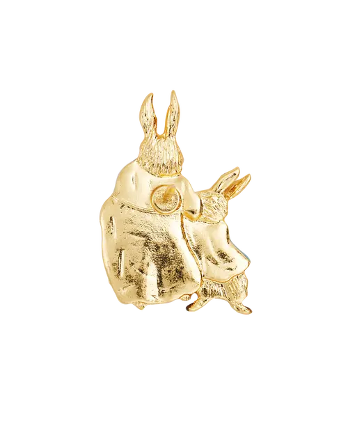 FABLE ENGLAND X Peter Rabbit & Mrs Rabbit Brooch