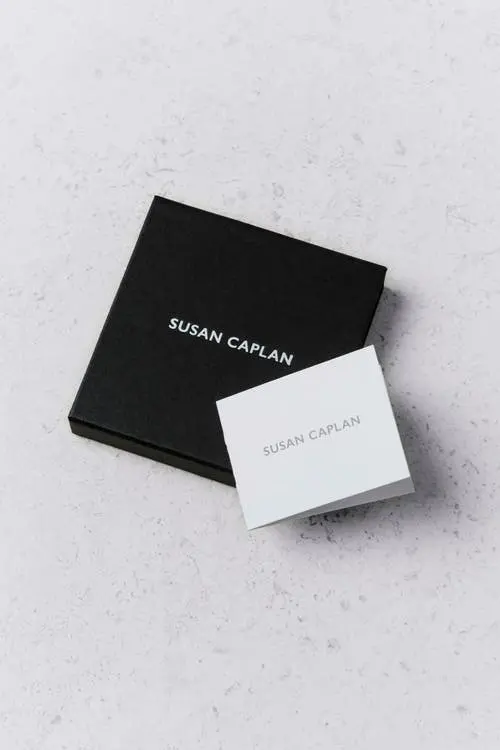 SUSAN CAPLAN Givenchy Sapphire Swarovski Crystal Clip-on Earring And Necklace