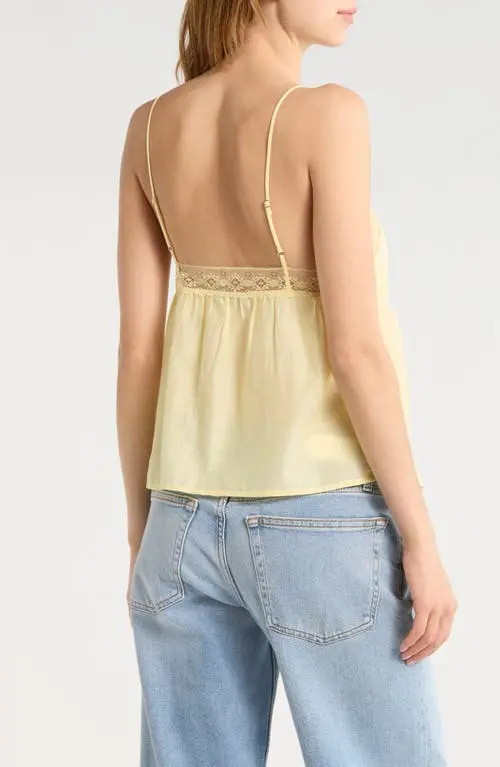 RE/DONE Sofia Lace-trimmed Camisole - Shortbread