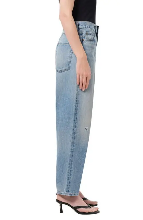 AGOLDE 80s High-waist Tapered Jeans - Orbital Medium Vin