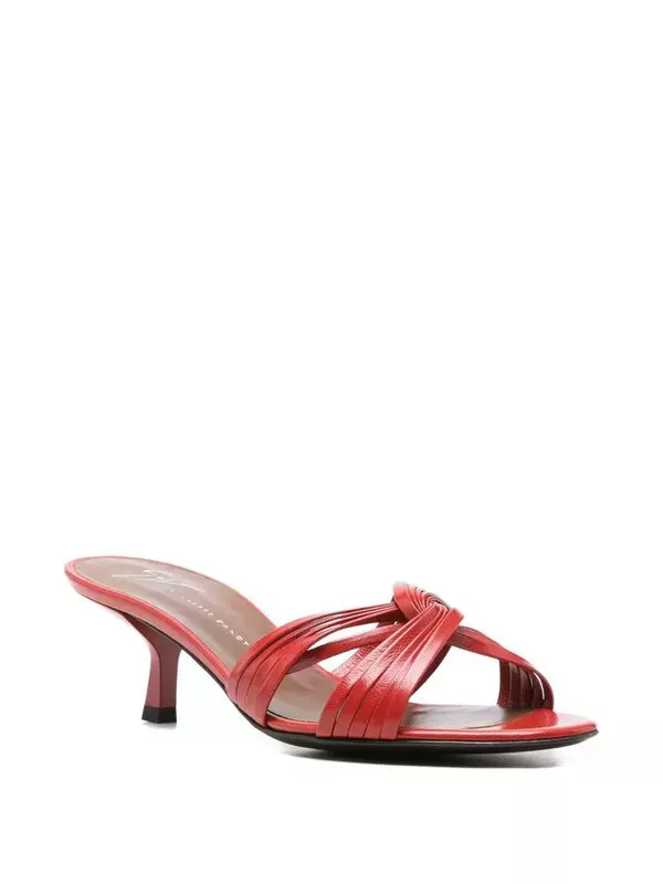 GIUSEPPE ZANOTTI Knotted Sandals - Red