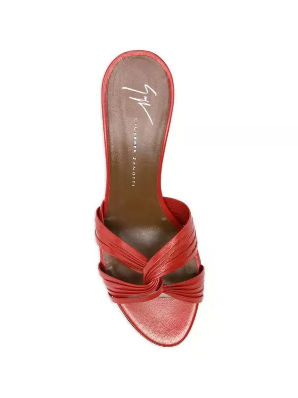 GIUSEPPE ZANOTTI Knotted Sandals - Red