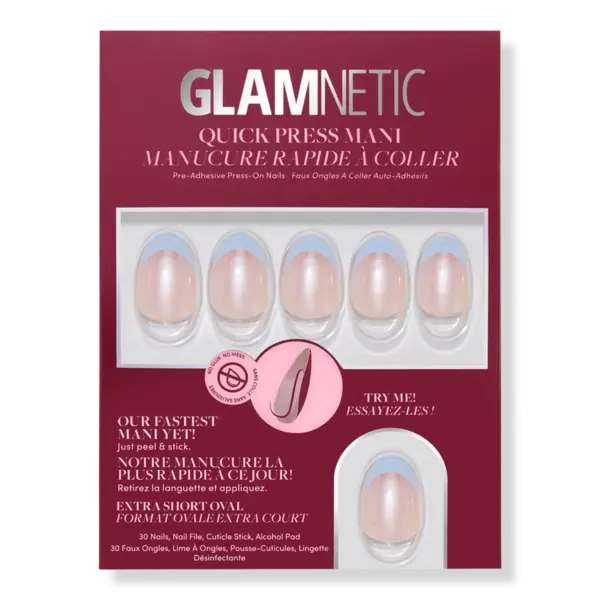 GLAMNETIC Quick Press Mani - Blue Halo