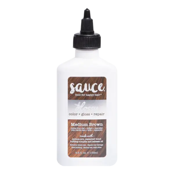 SAUCE BEAUTY Glossy Color+gloss+repair - Medium Brown