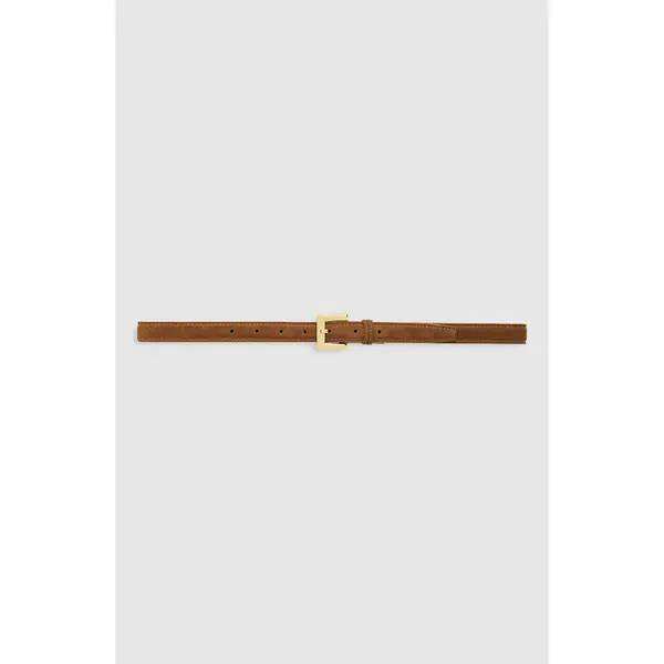 ANINE BING Nicola Leather Belt - Tobacco