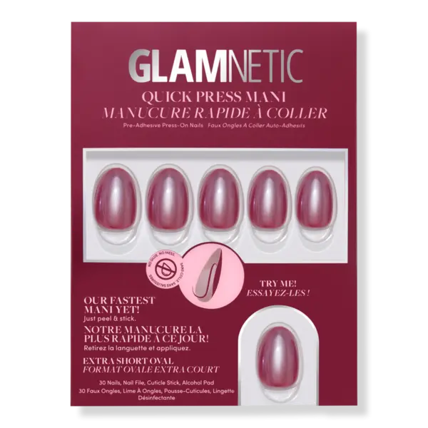 GLAMNETIC Quick Press Mani - Mauve Muse