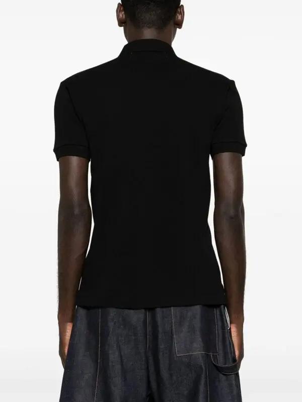 Play Comme Des Garcon Cotton Polo Shirt - Black