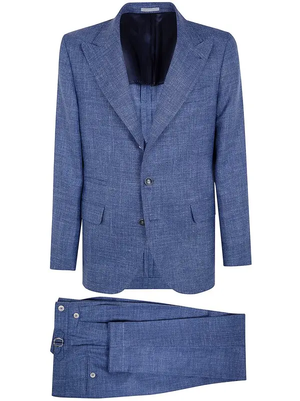 Brunello Cucinelli Fitted Suit - Blue