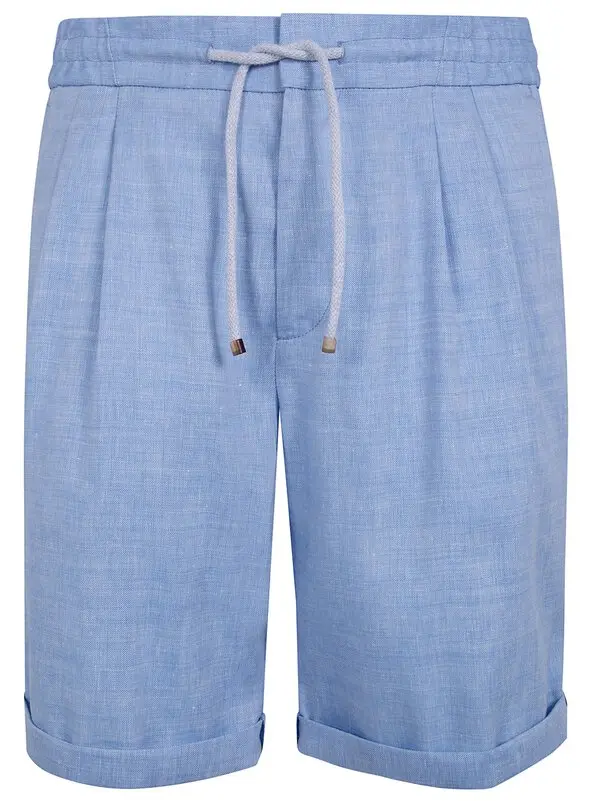 Brunello Cucinelli Bermuda Trousers - Blue