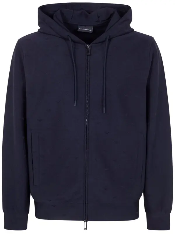 Emporio Armani Full Zip Sweatshirt - Blue