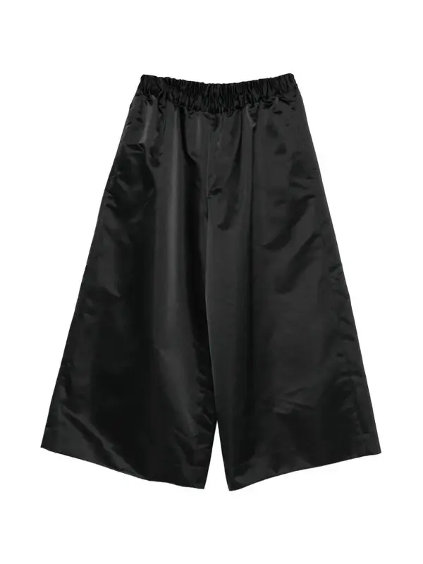 Comme Des Garçons Cropped Track Trousers - Black