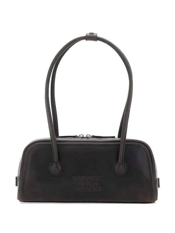 MARGESHERWOOD Soft Boston Ew Leather Bag - Black