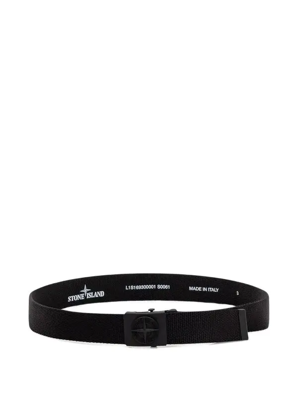 Stone Island Canvas Belt - Black