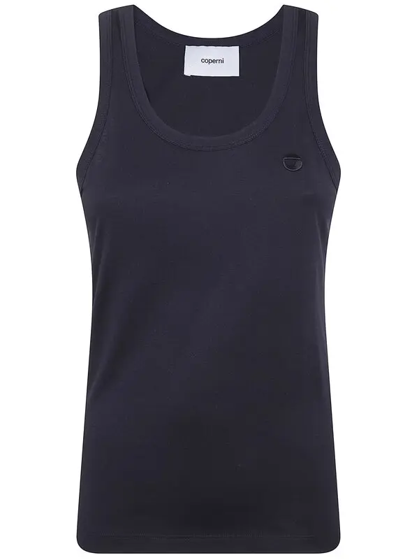 Coperni Lightweight Logo Tank Top - Black