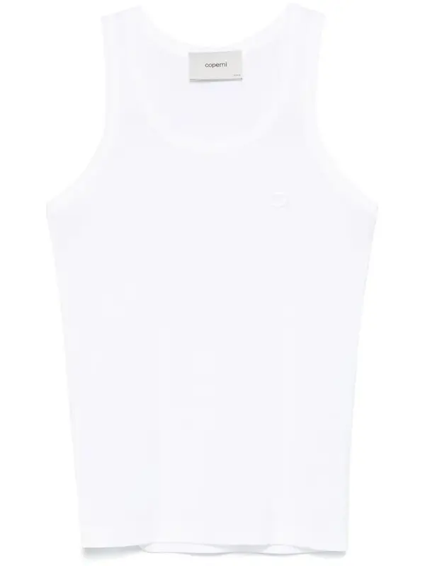 Coperni Lightweight Logo Tank Top - White