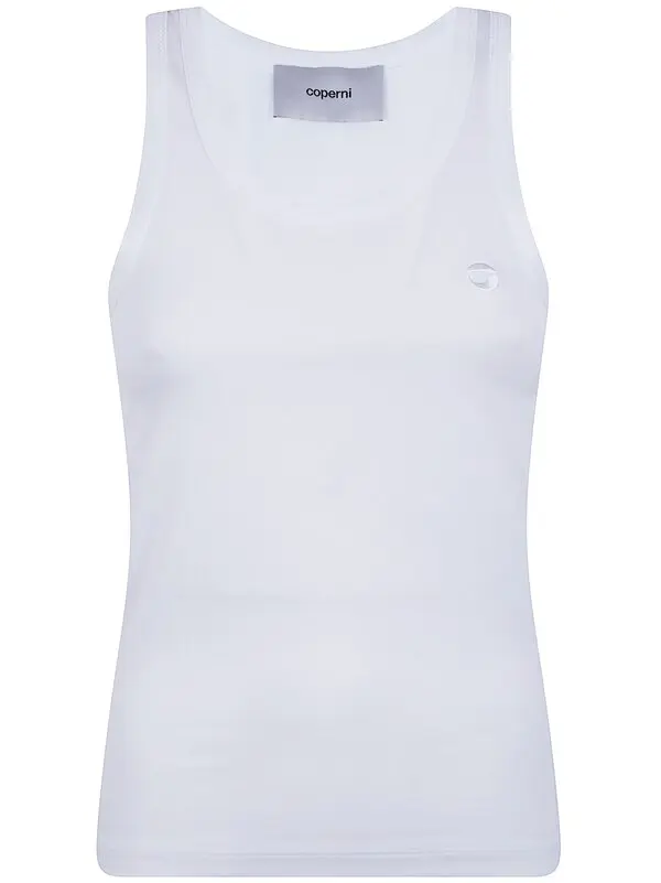Coperni Lightweight Logo Tank Top - White