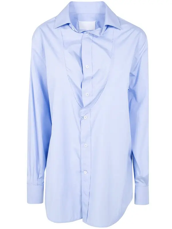 MAISON MARGIELA Long Sleeve Shirt - Blue