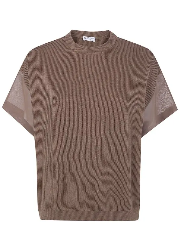 Brunello Cucinelli Short Sleeves Sweater